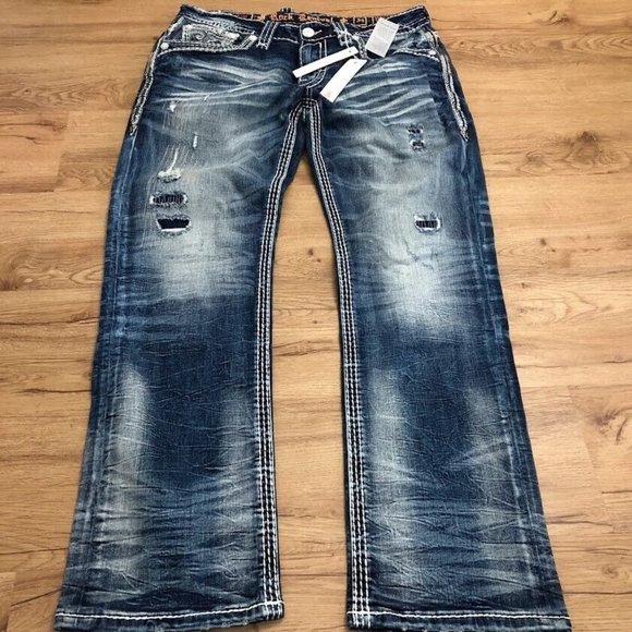 Rock Revival | Jeans | Rock Revival Jeans Straight Hadriel J24 Mens ...